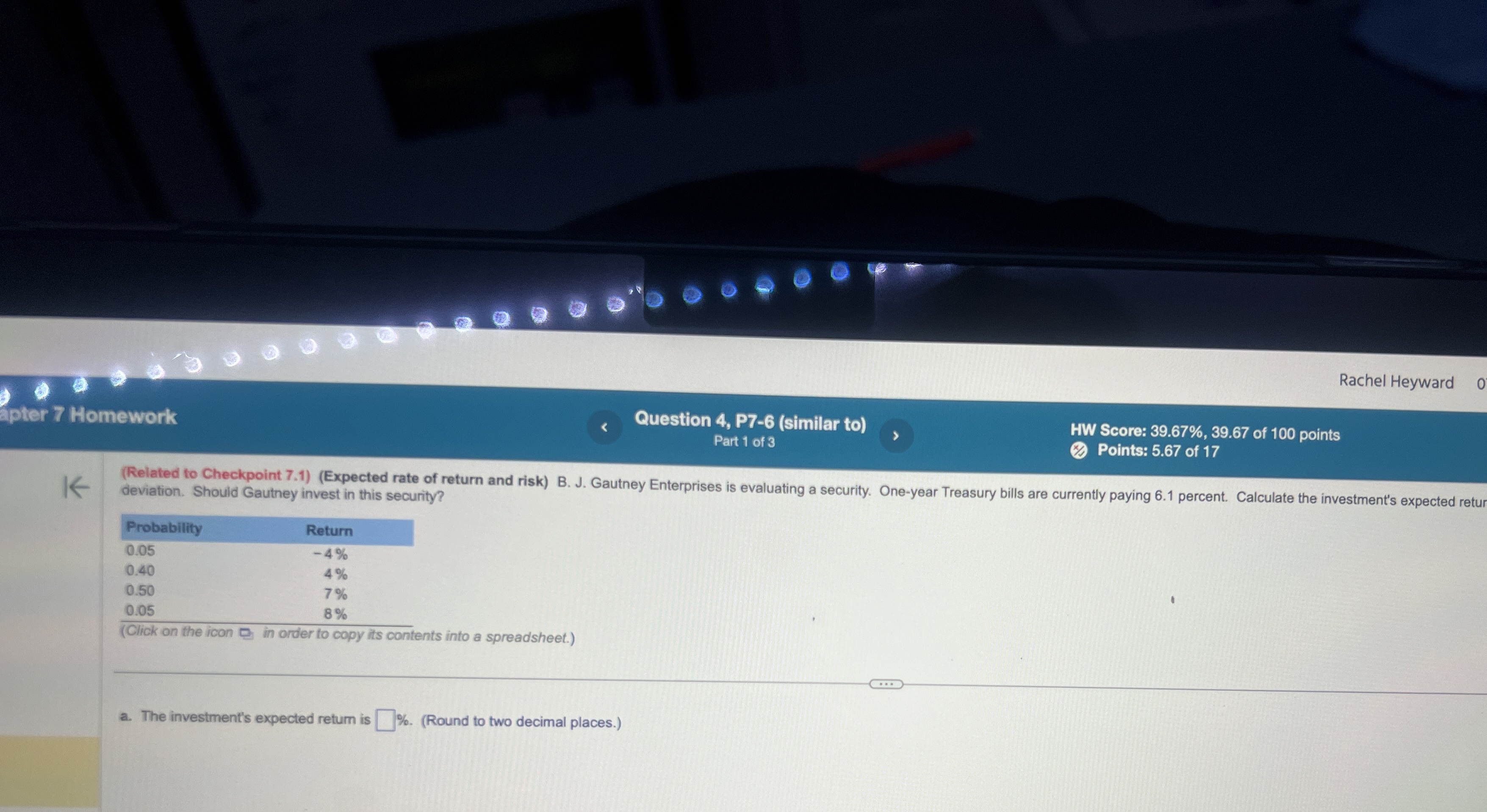 Solved B. ﻿J. ﻿Gautney Enterprises is evaluating a security. | Chegg.com