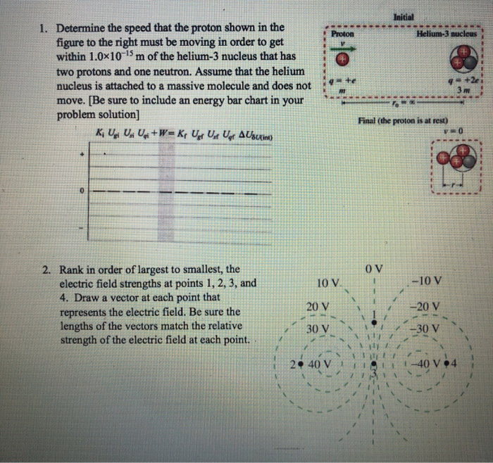 Helium-3 nucleus 1. Determine the speed that the | Chegg.com