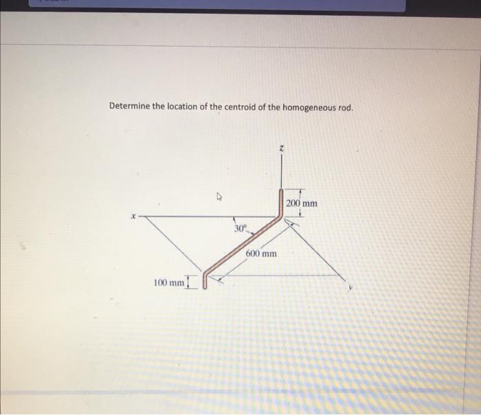 Solved Determine the location of the centroid of the | Chegg.com