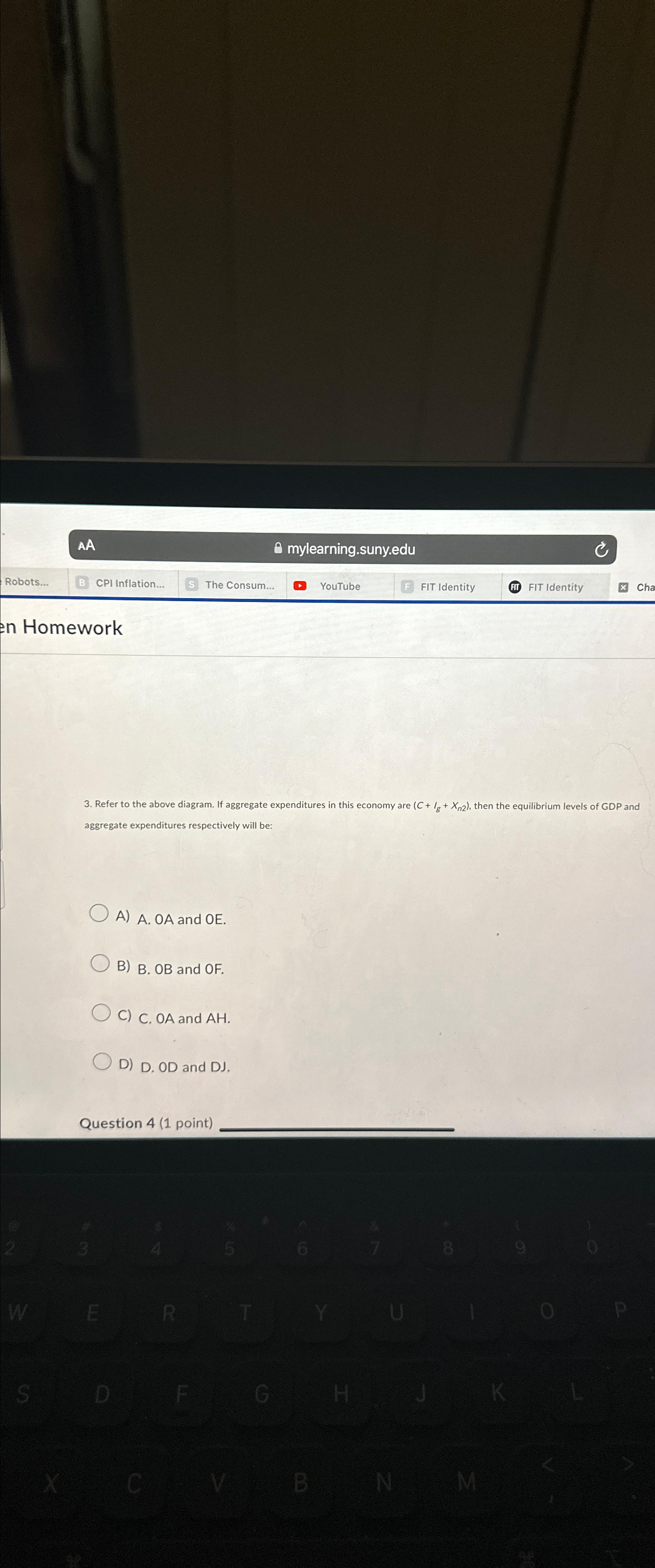 Solved Refer to the above diagram. If aggregate expenditures | Chegg.com