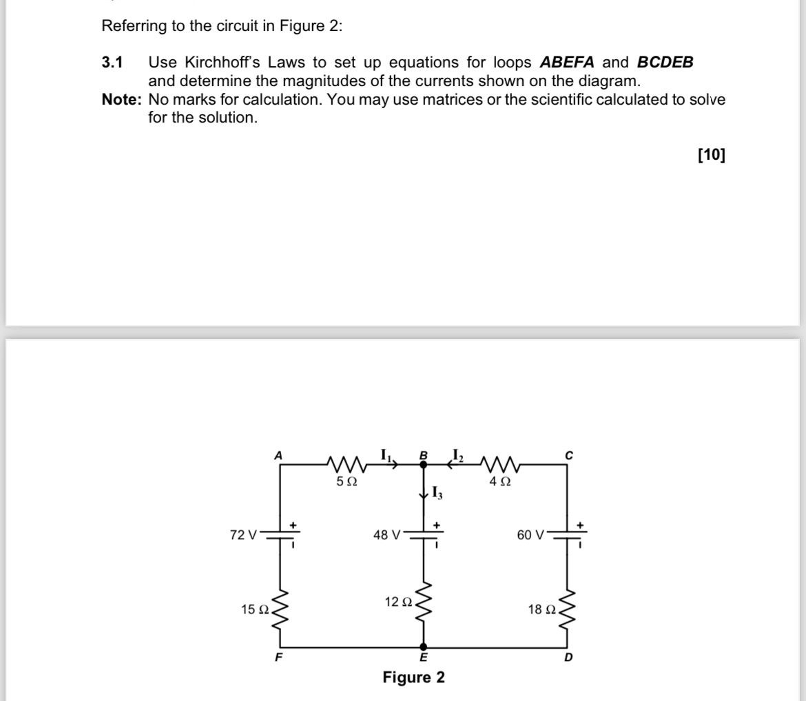 Solved Referring to the circuit in Figure 2:3.1 ﻿Use | Chegg.com