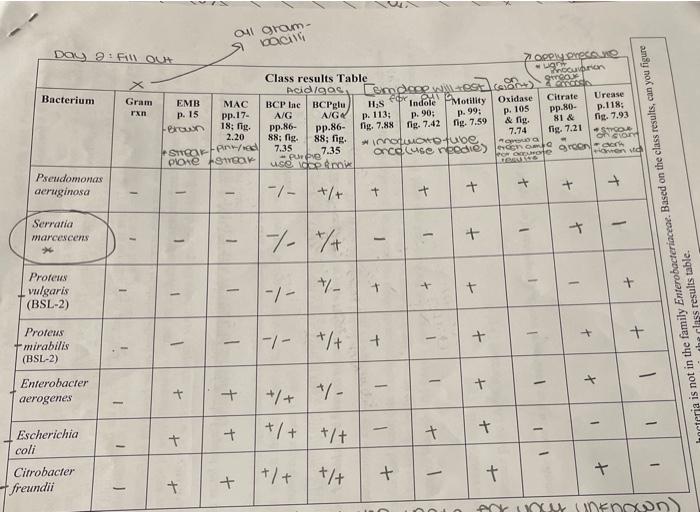 Solved I need to make a Dichotomas key for this chart to | Chegg.com