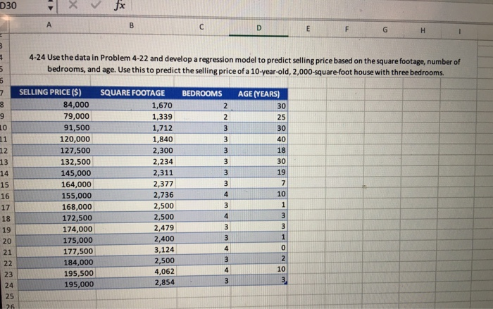 Solved I don't know how to use Excel to run regression | Chegg.com