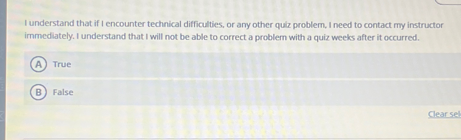 Solved I understand that if I encounter technical | Chegg.com