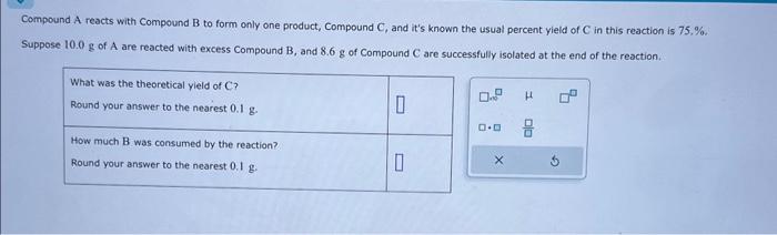 Solved Compound A reacts with Compound B to form only one | Chegg.com