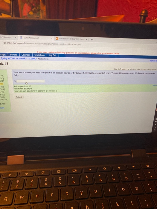Solved as Maricopax MOERASSsment Oet Hom w Chex moer | Chegg.com