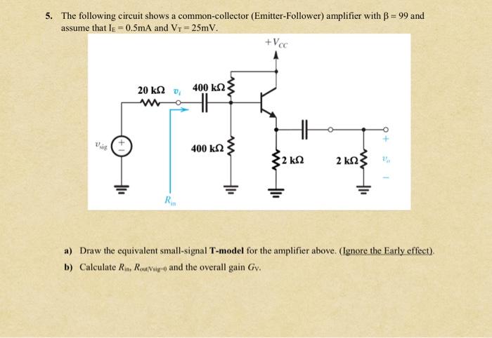 Common Collector Circuit Diagram Illinois Power Amplifiers M