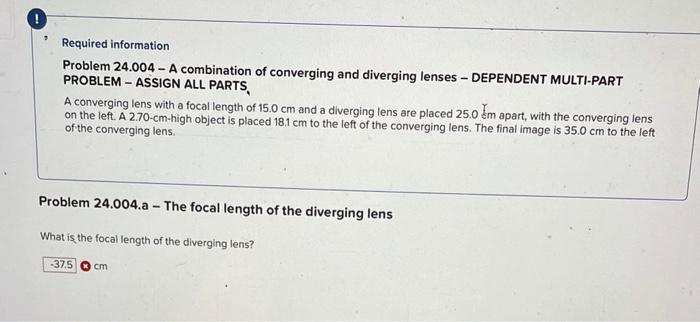 Solved Required information Problem 24.004 - A combination | Chegg.com
