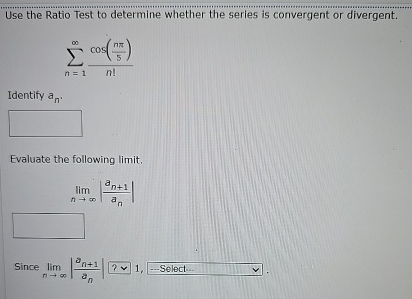 Solved Use the Ratio Test to determine whether the series is | Chegg.com