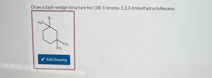 Solved Draw a dash-wedge structure for | Chegg.com