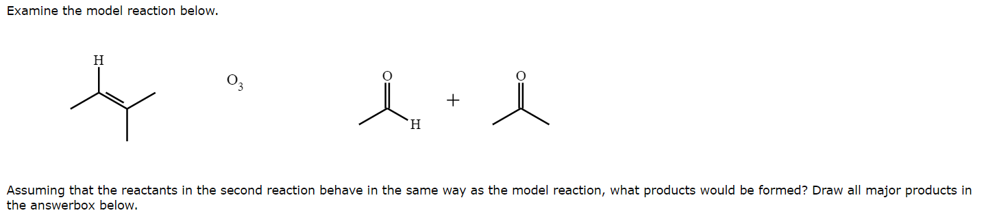 Solved Examine the model reaction | Chegg.com