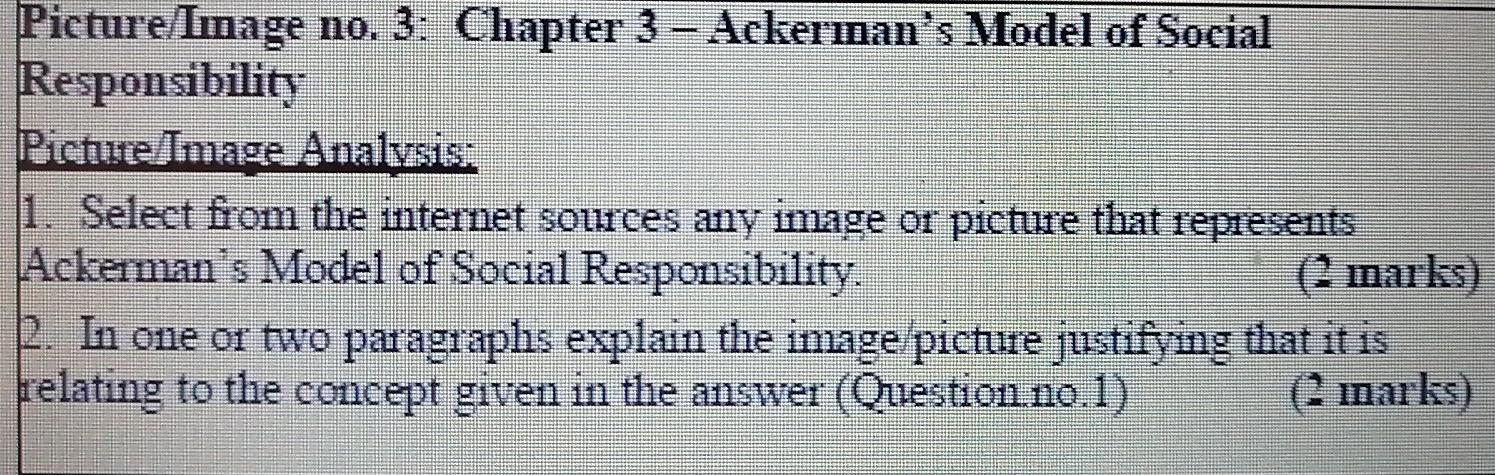 Solved Picture Image no. 3: Chapter 3 - Ackerman's Model of | Chegg.com