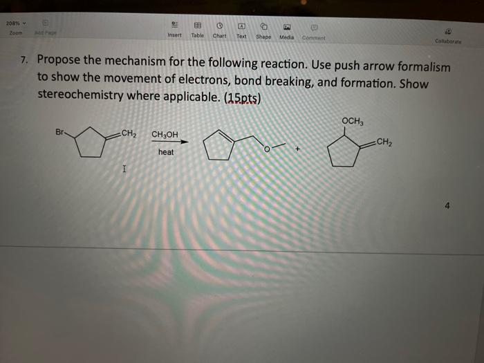 Solved Propose the mechanism for the following reaction. Use | Chegg.com
