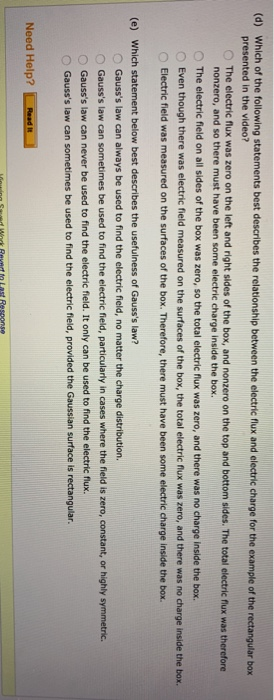 D Which Of The Following Statements Best Describes