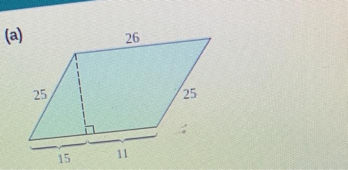 Solved Find the areas of the figures for parts (a) and (b) | Chegg.com