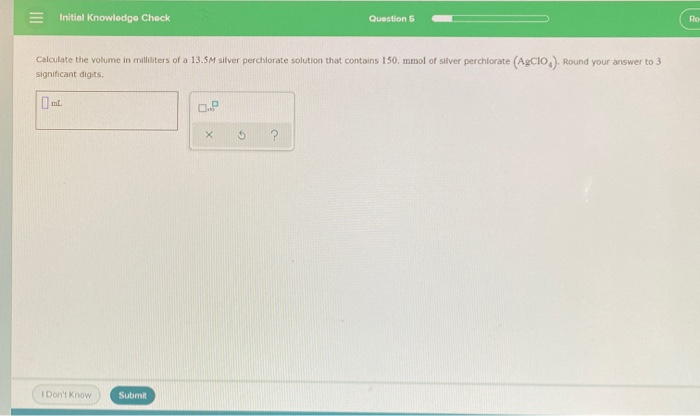 Solved Calculate the volume in milliliters of a 13.5M silver | Chegg.com