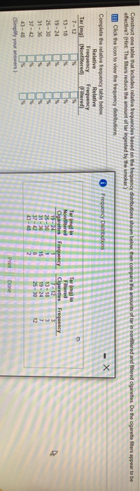 Solved Construct one table that includes relative | Chegg.com