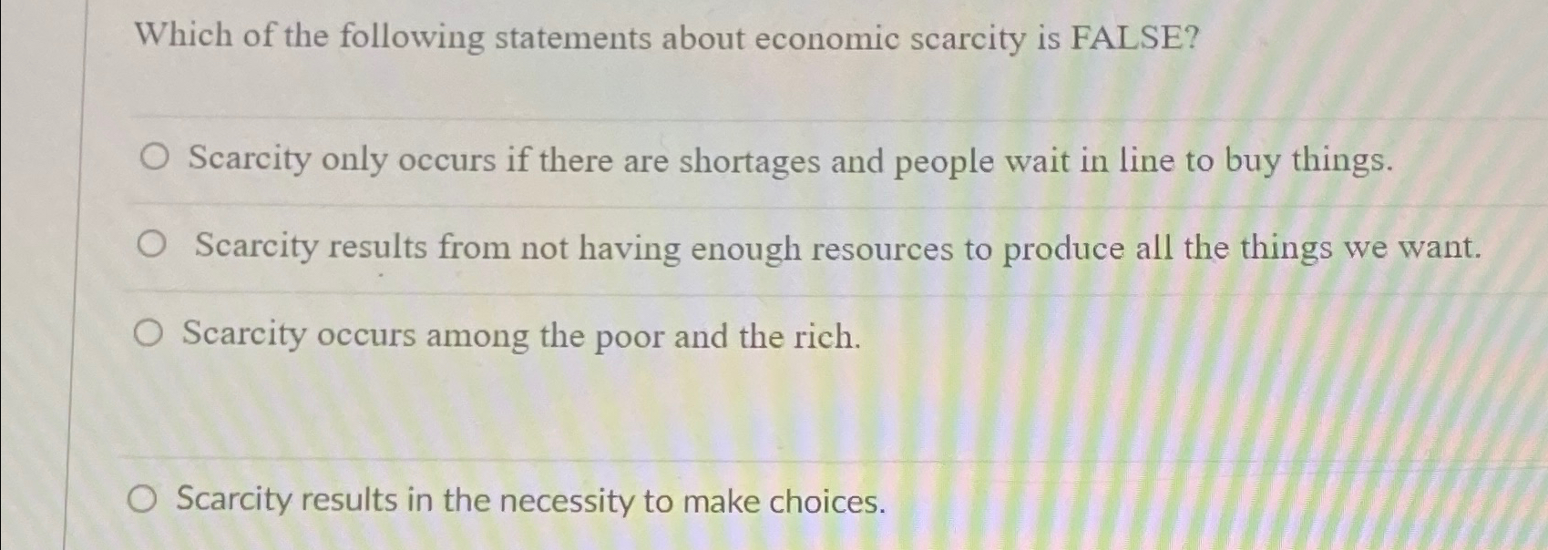 Solved Which of the following statements about economic | Chegg.com