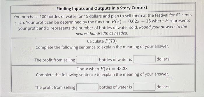 Solved Finding Inputs and Outputs in a Story Context You | Chegg.com