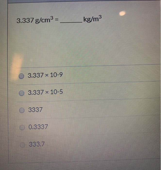 13 6 G Cm3 To Kg M3 Margaret Wiegel