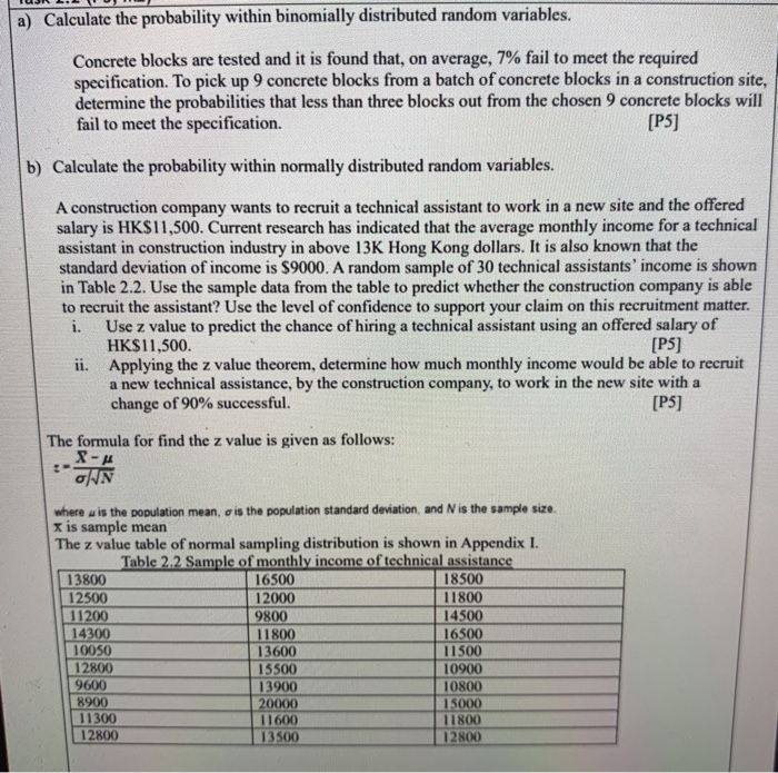 Solved a) Calculate the probability within binomially | Chegg.com
