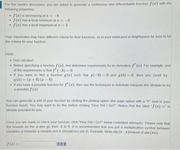 Solved For this week's discussion, you are asked to generate | Chegg.com