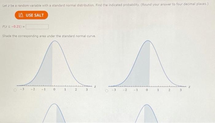 Solved Letz be a random variable with a standard normal | Chegg.com