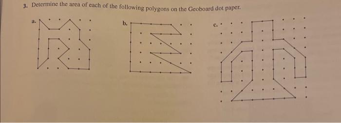 Solved 3. Determine the area of each of the following | Chegg.com