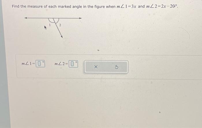 Solved Find the measure of each marked angle in the figure | Chegg.com