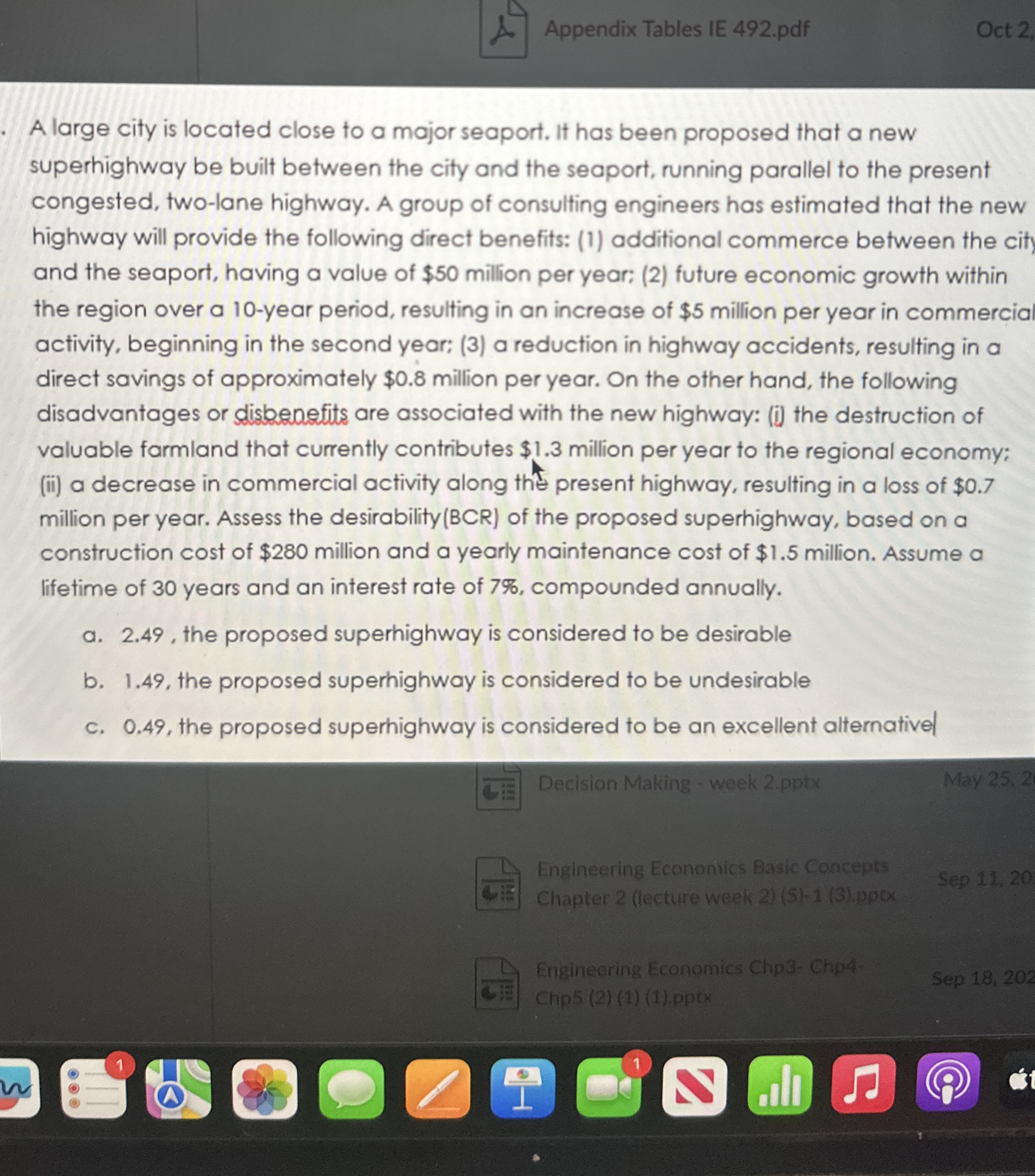 Solved Appendix Tables IE 492.pdfOct 2A large city is | Chegg.com