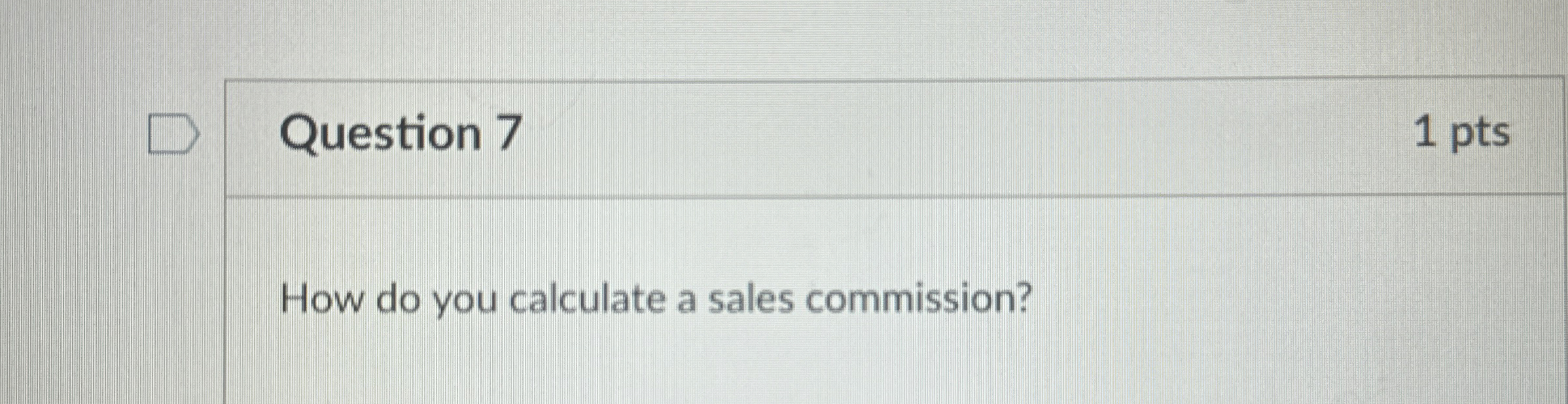 Solved Question 71 ﻿ptsHow do you calculate a sales | Chegg.com