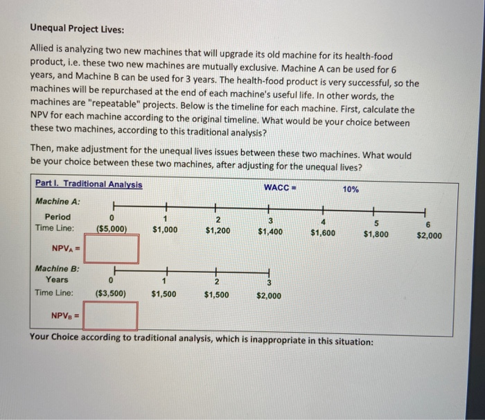 Solved Analysis of Replacement Project: Allied is thinking | Chegg.com