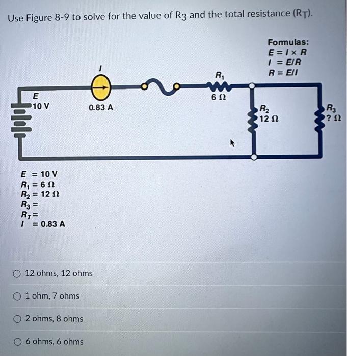Solved Use Figure 8-9 to solve for the value of R3 and the | Chegg.com