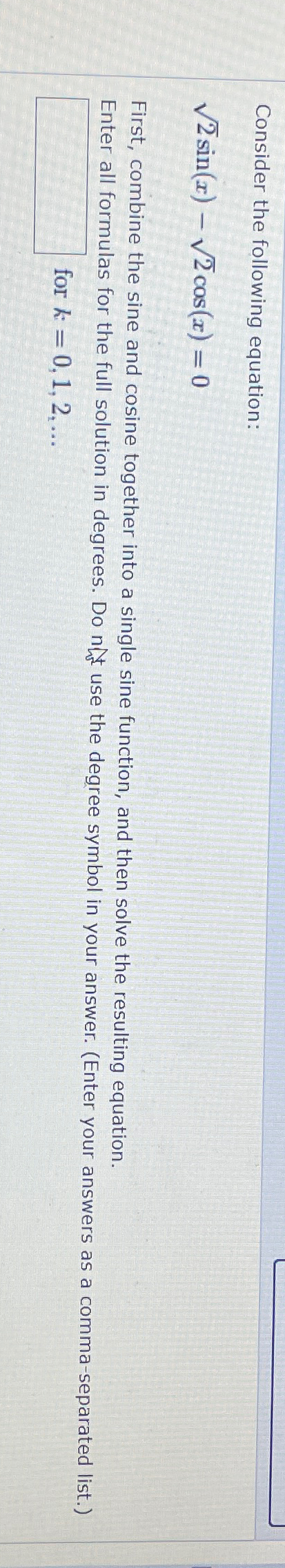 Solved Consider the following | Chegg.com