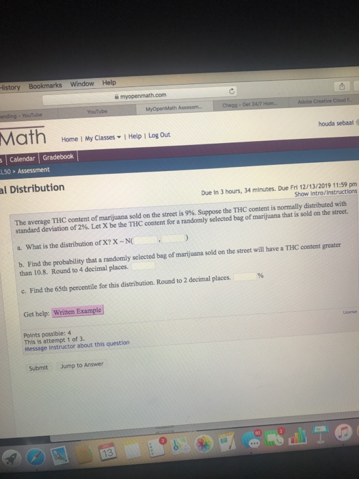 Solved Help History Bookmarks Window myopenmath.com MyOpen | Chegg.com