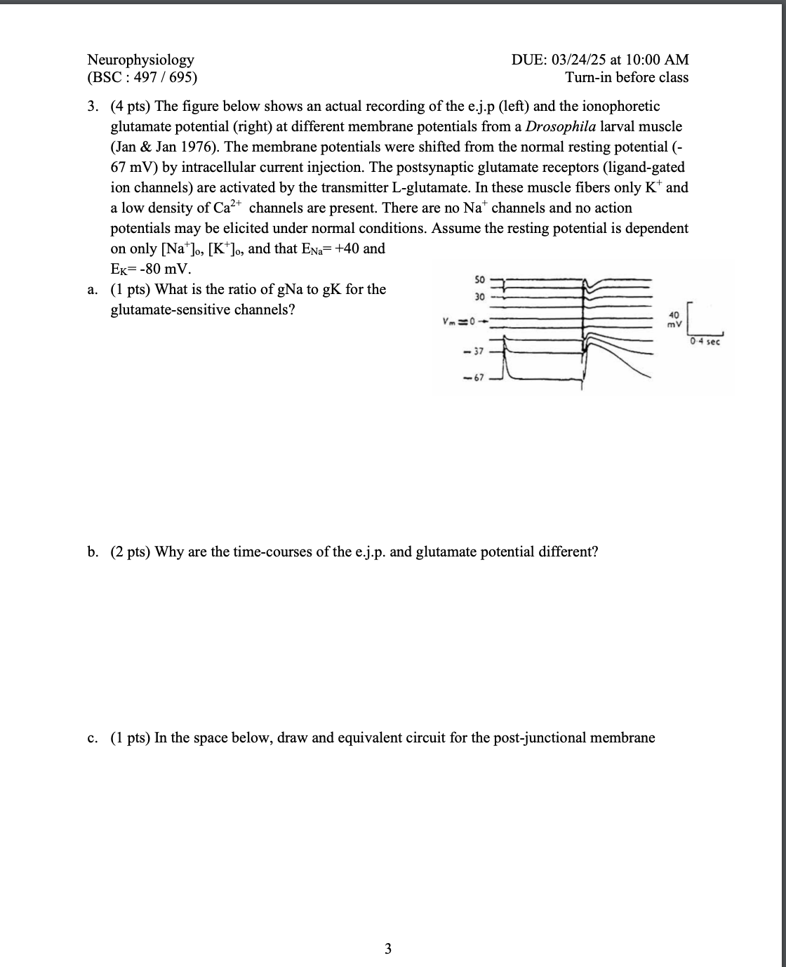 Solved The figure below shows an actual recording of the | Chegg.com