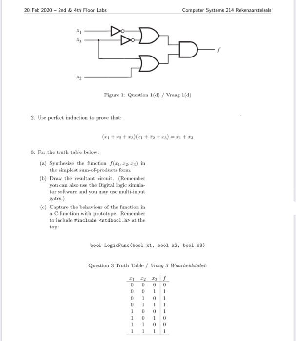 Solved 20 Feb 2020 - 2nd & 4th Floor Labs Computer Systems | Chegg.com