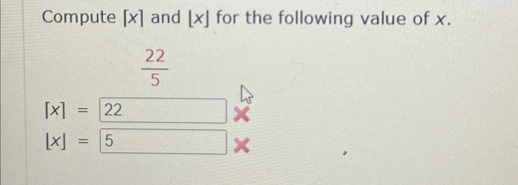 Solved Compute x ﻿and x ﻿for the following value of | Chegg.com