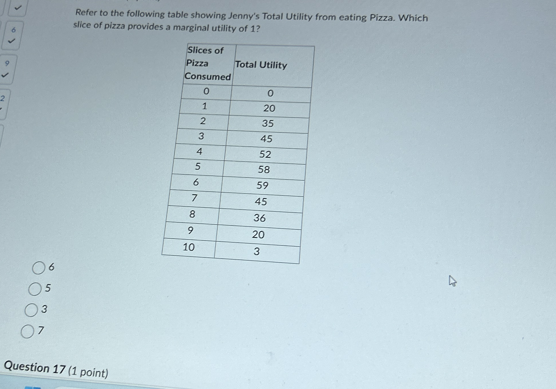 Solved Refer to the following table showing Jenny's Total | Chegg.com