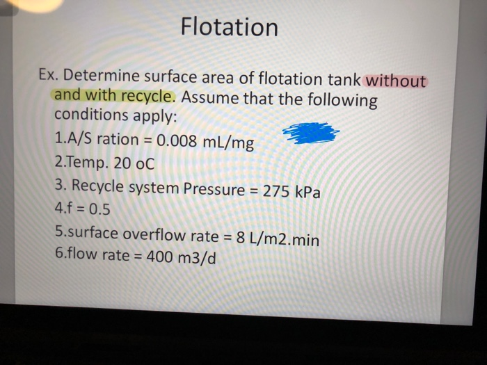 Flotation Ex. Determine surface area of flotation | Chegg.com