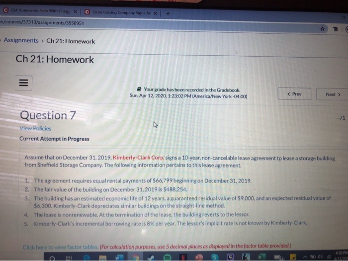 Solved Assume that on December 31st, 2019 Kimberly-Clark | Chegg.com