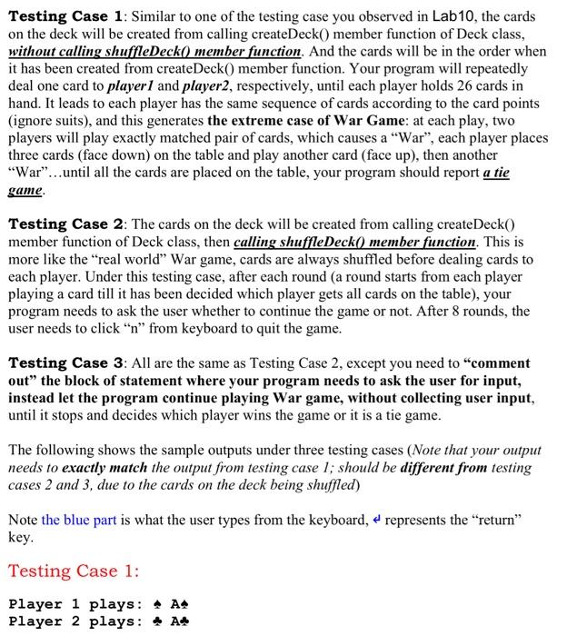 Solved C++, plese help modify deck.cpp and player.cpp to | Chegg.com