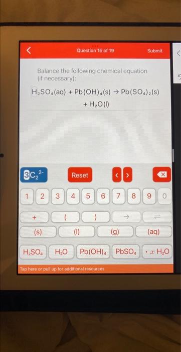 Solved Balance the following chemical equation (if | Chegg.com