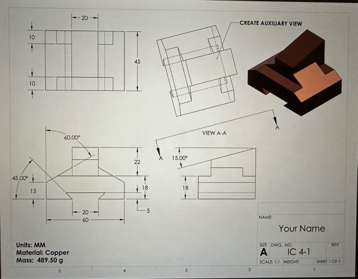 Solved Please use solidworks and show step by step with | Chegg.com