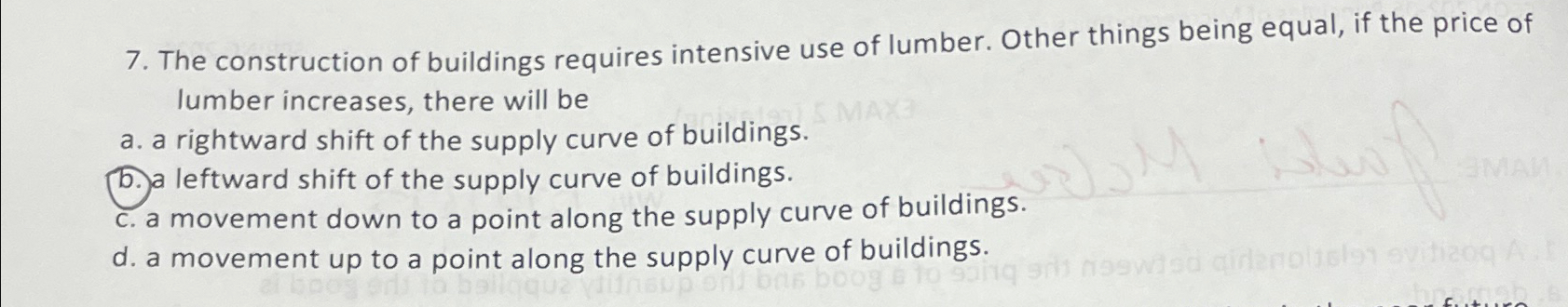 Solved The construction of buildings requires intensive use | Chegg.com