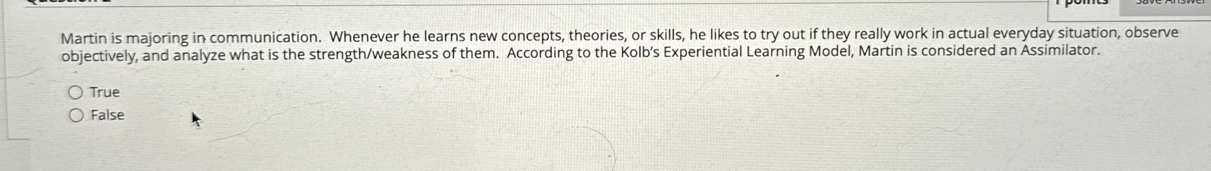 Solved Martin is majoring in communication. Whenever he | Chegg.com