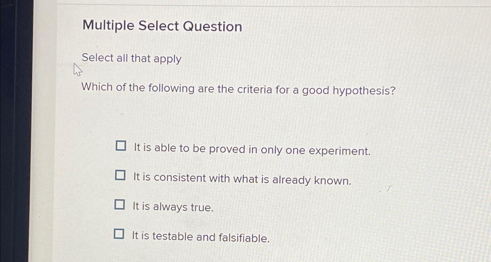 Solved Multiple Select QuestionSelect all that applyWhich of | Chegg.com