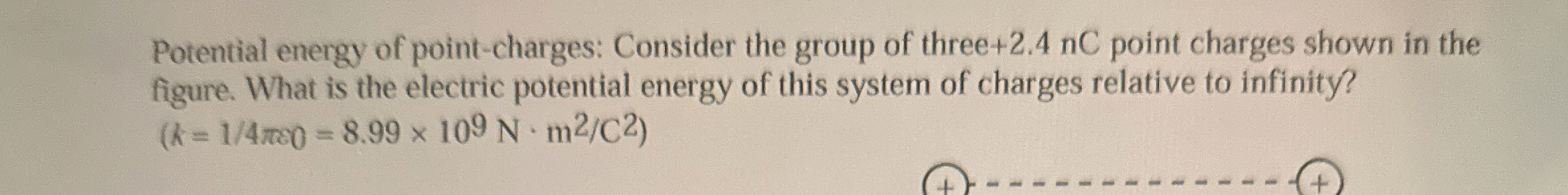 Solved Potential energy of point-charges: Consider the group | Chegg.com