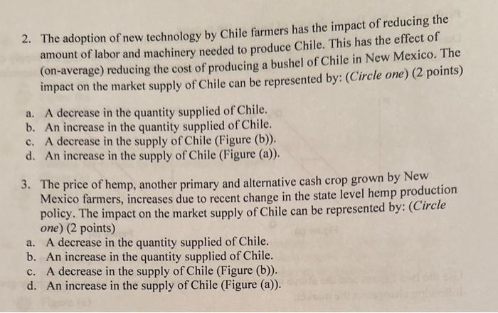 Solved Problem Set \# 4. Determinants of Supply [10 Points] | Chegg.com