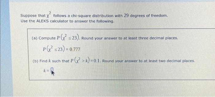 Solved Suppose that χ2 follows a chi-square distribution | Chegg.com